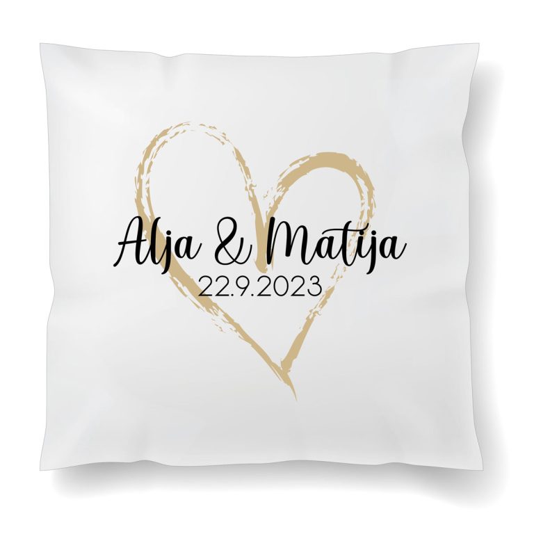 Zlat srček - blazina - SlikaOblika