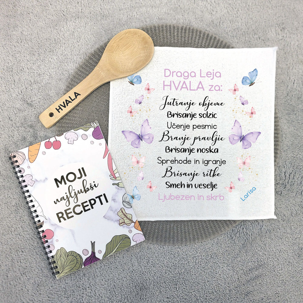 Zahvala za vzgojiteljico - kuharski komplet - SlikaOblika